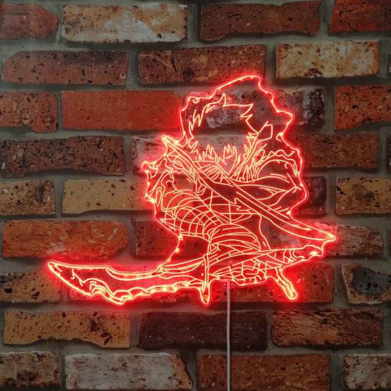 Solo Leveling Light up LED Sign , LED Game Room Decor With Multi Colors ...