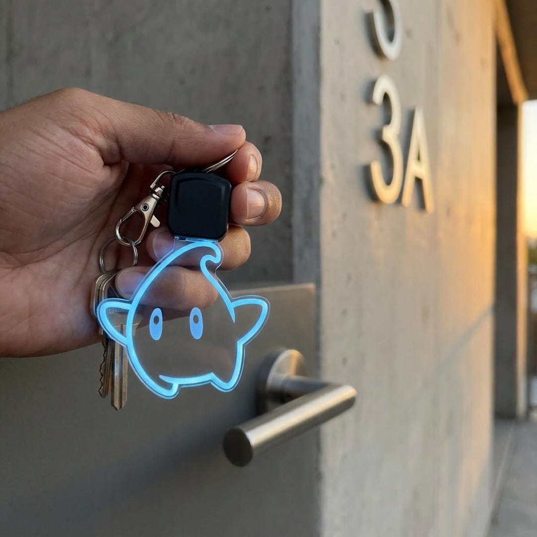 Super Mario Inspired Luma Star Light up Acrylic Keychain, Gaming LED ...