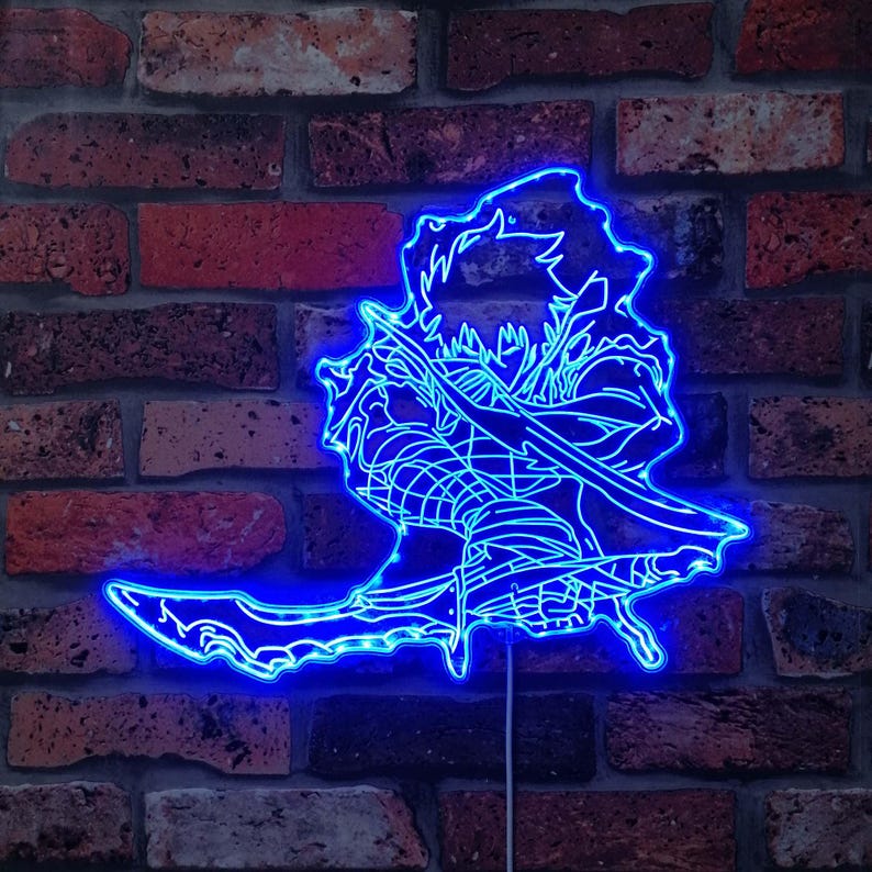 Solo Leveling Light up LED Sign , LED Game Room Decor With Multi Colors ...