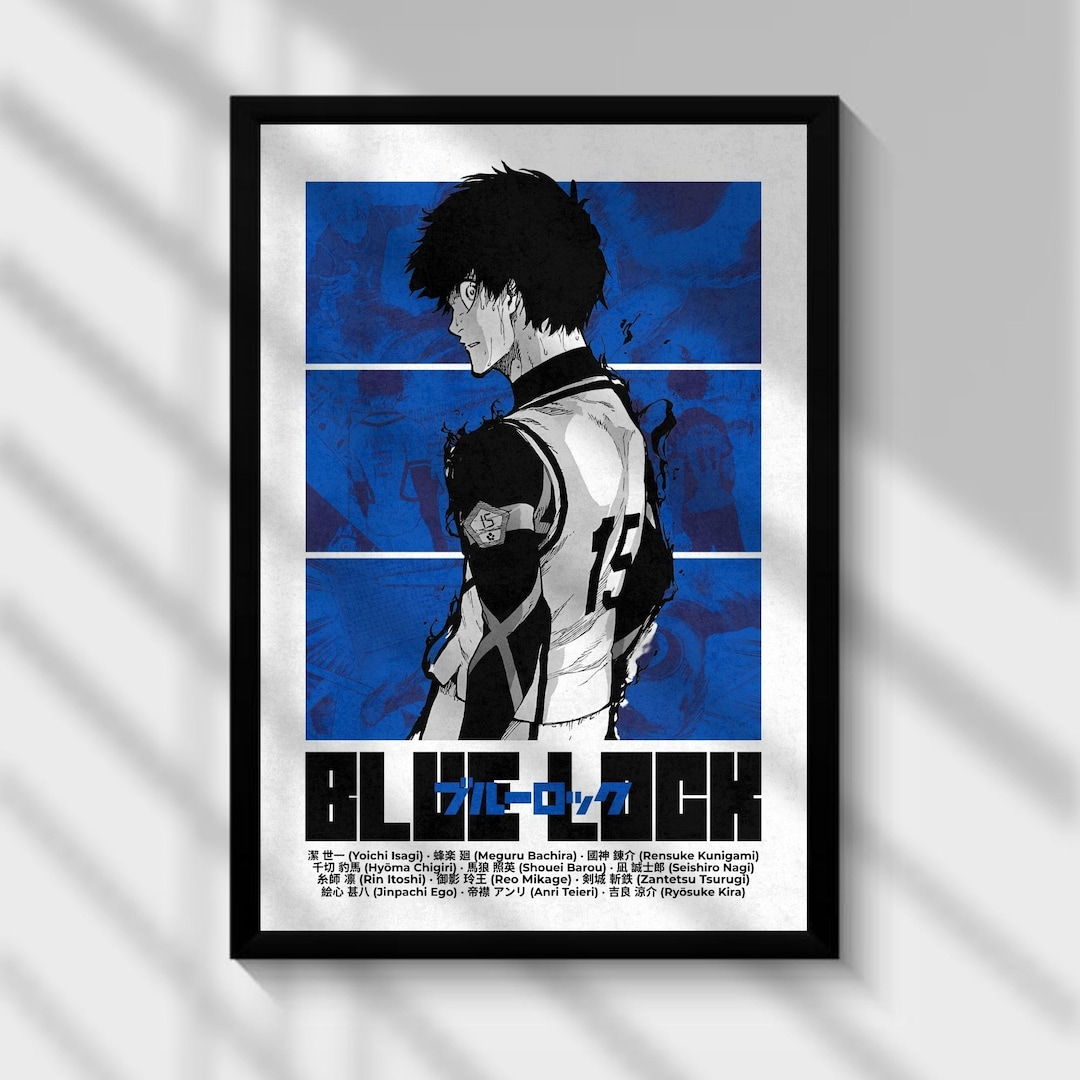 Blue Lock Isagi A2 Poster | Anime Print | Downloadable Digital Print ...