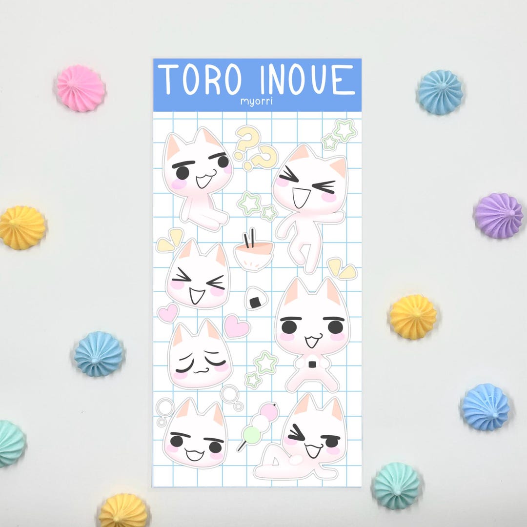 Toro Inoue Matte Sticker Sheet - Etsy