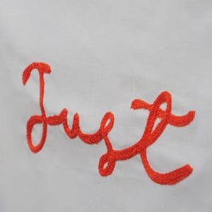 Custom Just Married Linen Sign, Hand-embroidered Wedding Car Banner ...