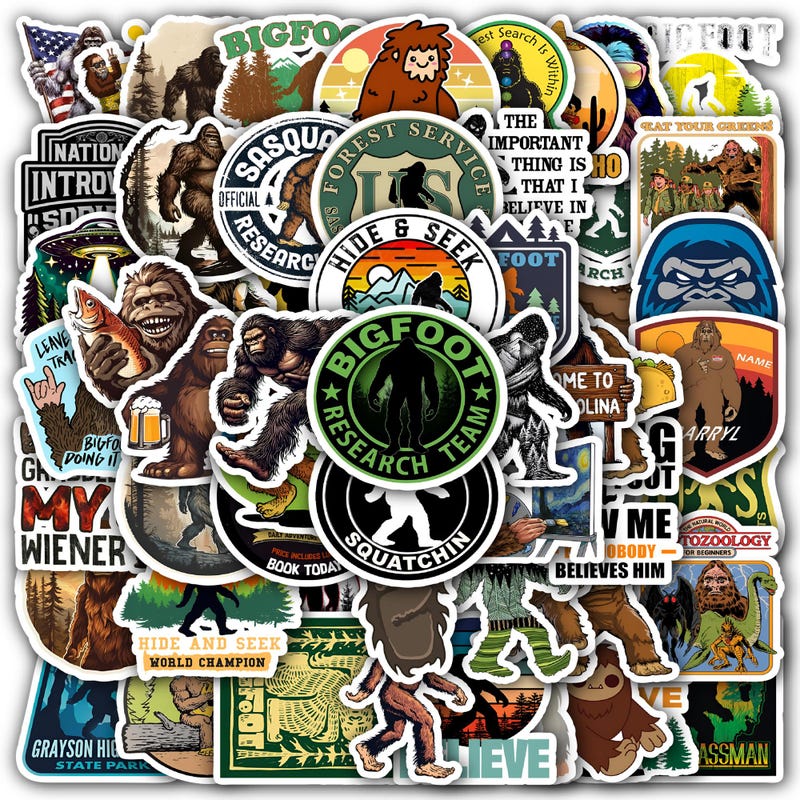 Bigfoot Stickers - Etsy