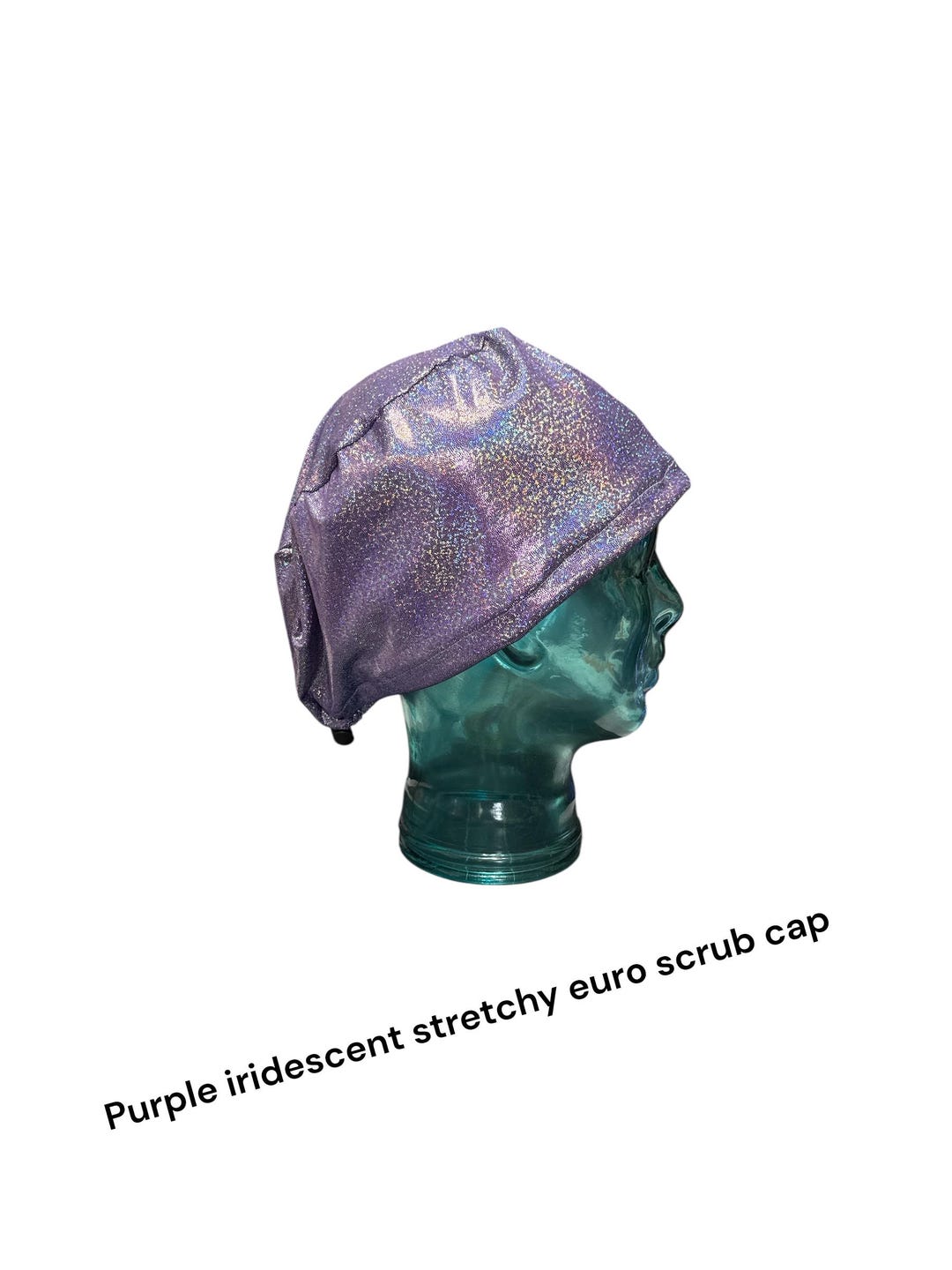 Purple Iridescent Euro Scrub Cap - Stretchy Surgical Hat - Etsy