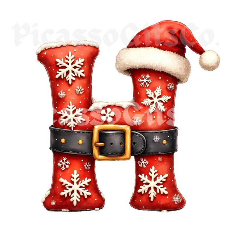 Christmas Alphabet PNG Bundle | Holiday Font Set | (digital Download- A ...