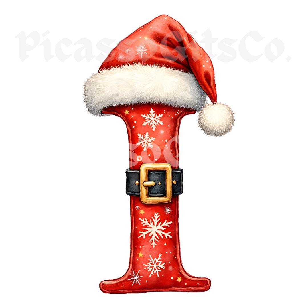 Christmas Alphabet PNG Bundle | Holiday Font Set | (digital Download- A ...