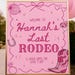 Last Rodeo Bachelorette Welcome Sign, Pink Cowgirl Party (digital ...