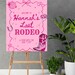 Last Rodeo Bachelorette Welcome Sign, Pink Cowgirl Party (digital ...