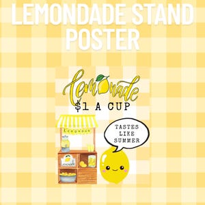 Lemonade Stand Poster! - Etsy