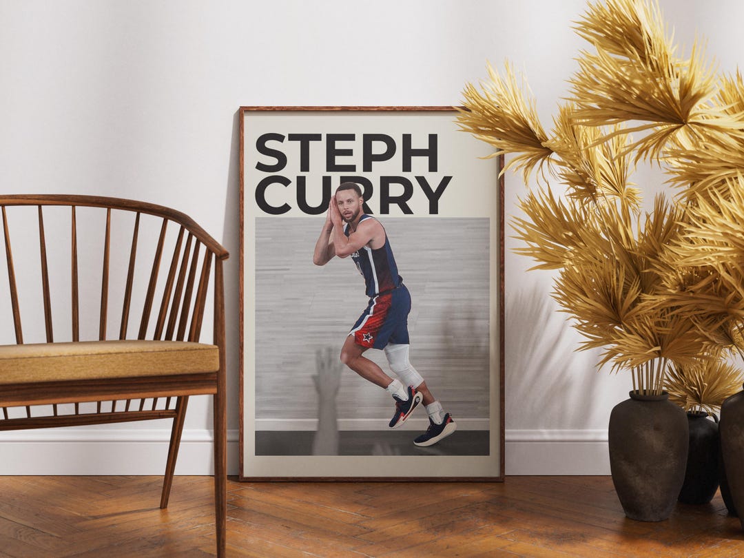 Steph Curry Basketball Poster | NBA Wall Art | All-star Digital ...