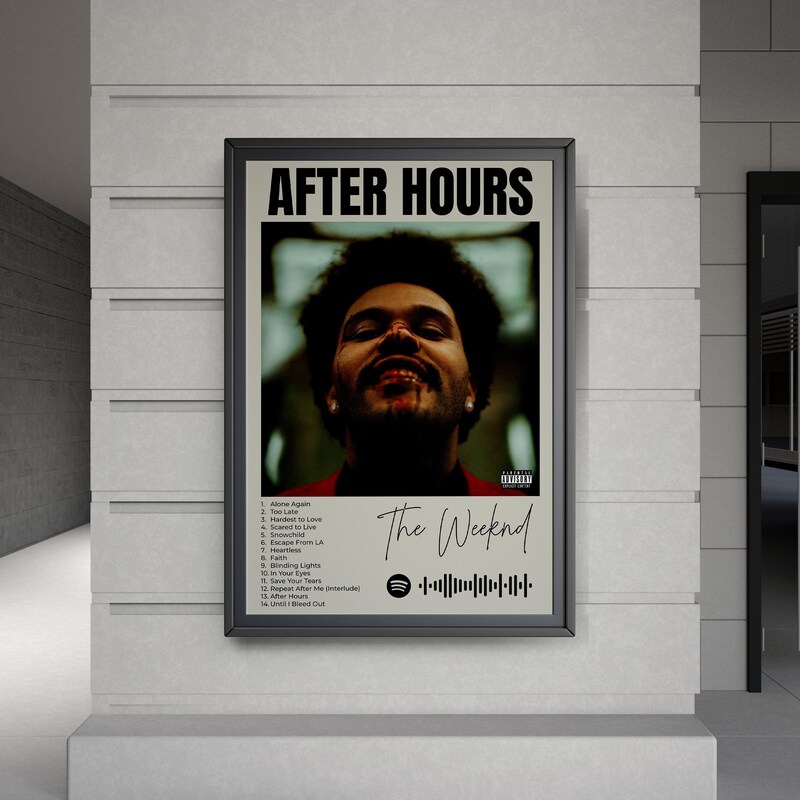 The Weeknd Poster After Hours - Etsy