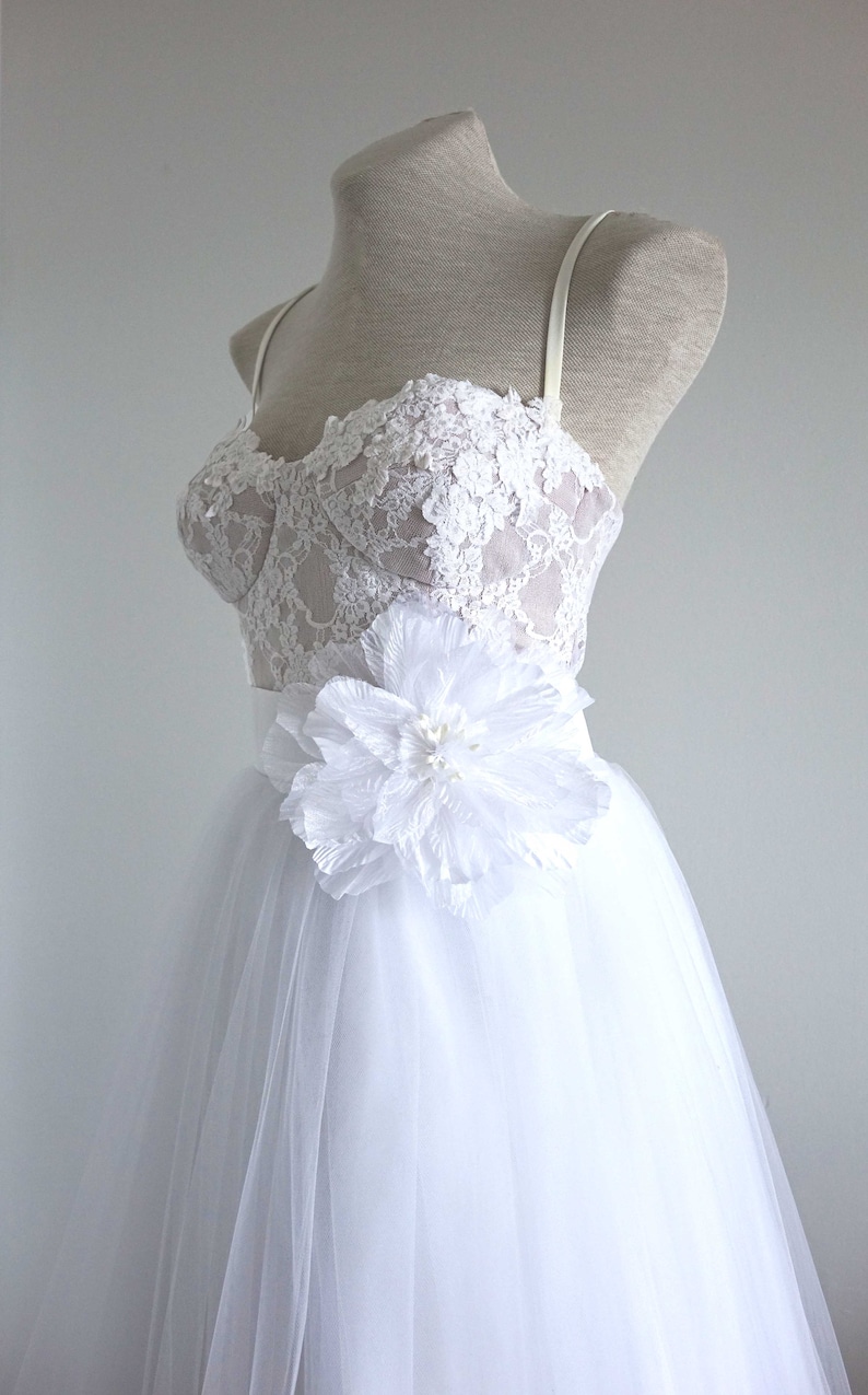 White Tulle Skirt Wedding Tulle Skirt Tea Length Tulle Etsy