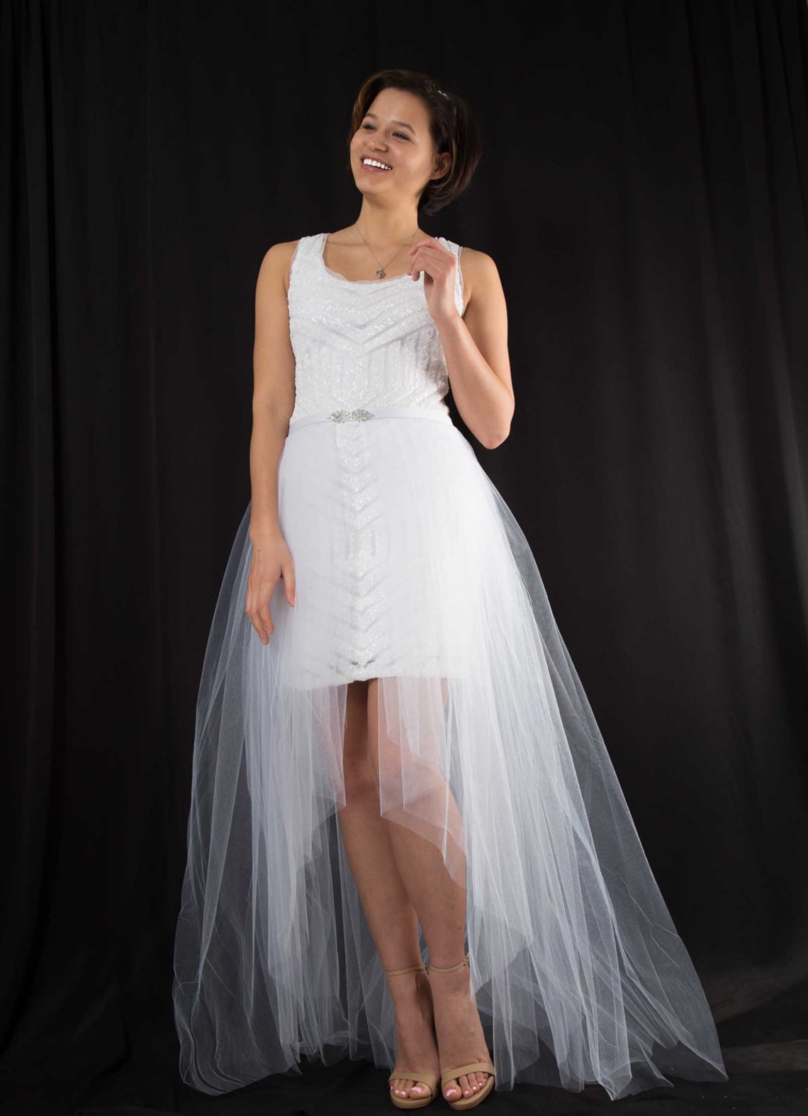 Tulle Wedding Over Skirt. Bridal Tulle Skirt. Tulle Skirt. Beach ...