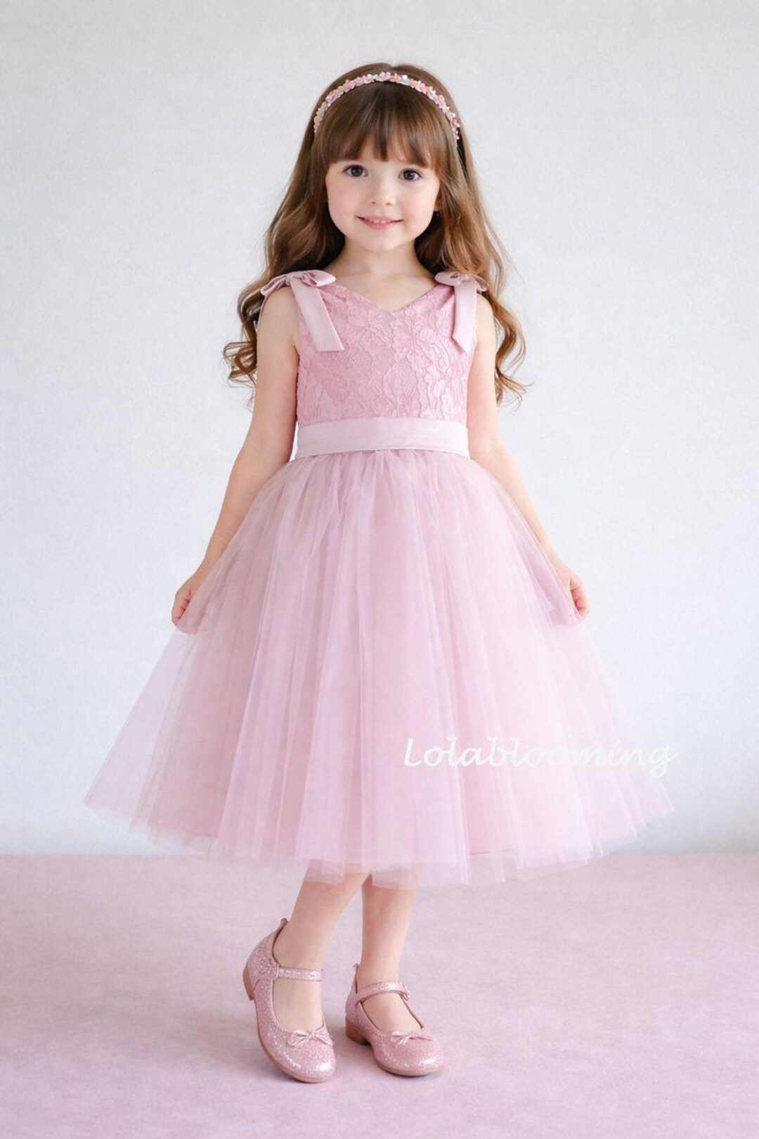 Flower Girl Dress. Girls Dress. Pink Girl Dress. Tutu Girl Dress ...