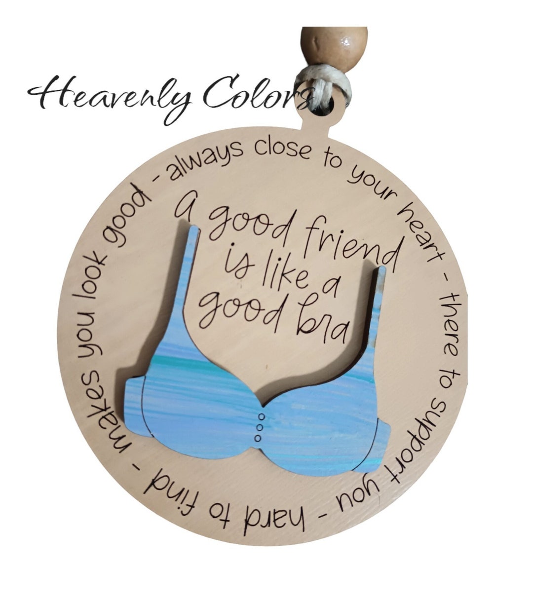 A Good Friend is Like a Good Bra Ornament - Etsy