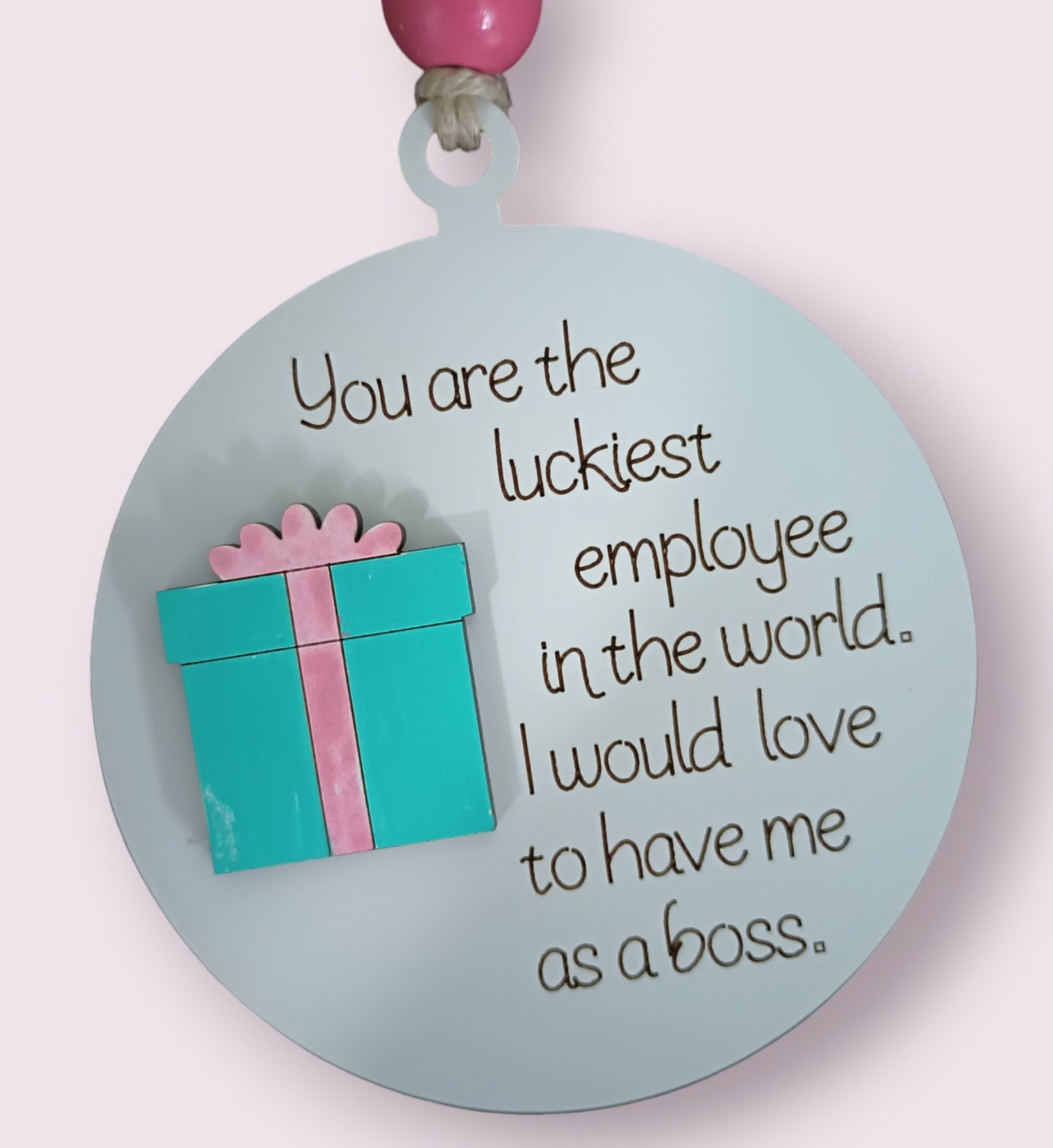 You're the Luckiest Boss/employee in the World Ornament - Fun Workplace ...