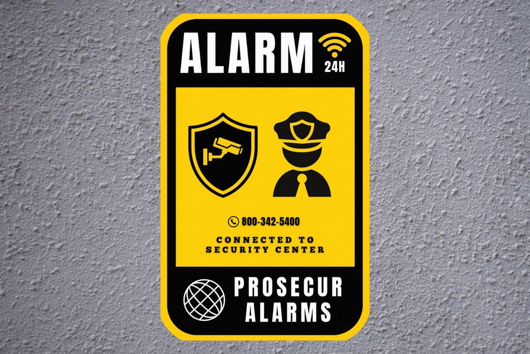 Security Camera System Warning Sign, Metal or Acrylic Plate - Etsy