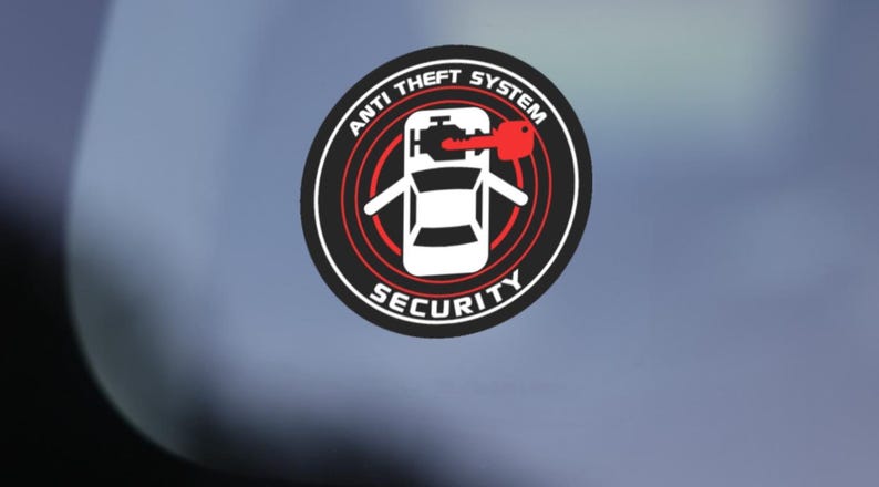 4 X Car Alarm Stickers Decals Pack Set Security Warning GPS System Anti ...