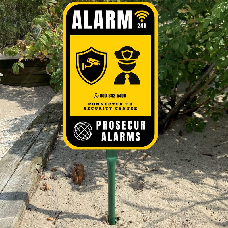 Security Camera System Warning Sign, Metal or Acrylic Plate - Etsy