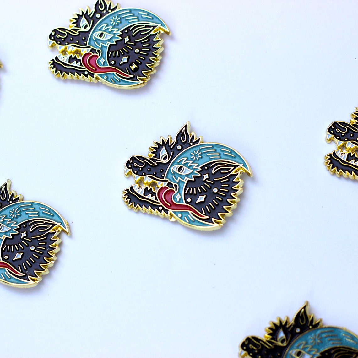Night Wolf Enamel Pin Enamel Pin Enamel Pin Wolf Lapel Pin | Etsy