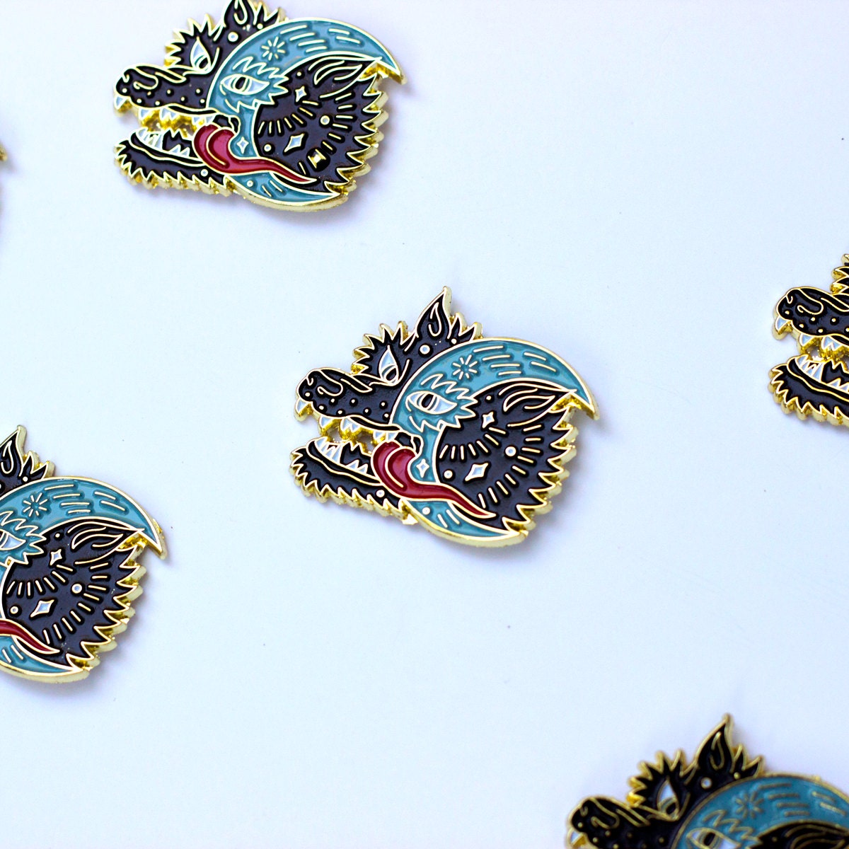 Night Wolf Enamel Pin Enamel Pin Enamel Pin Wolf Lapel Pin | Etsy