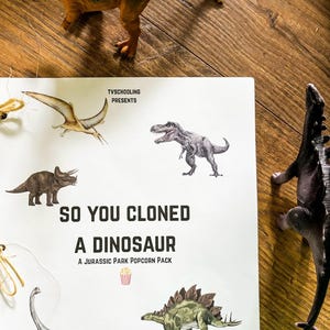Jurassic Park Homeschool Movie Study: Science & Literacy (PDF ...