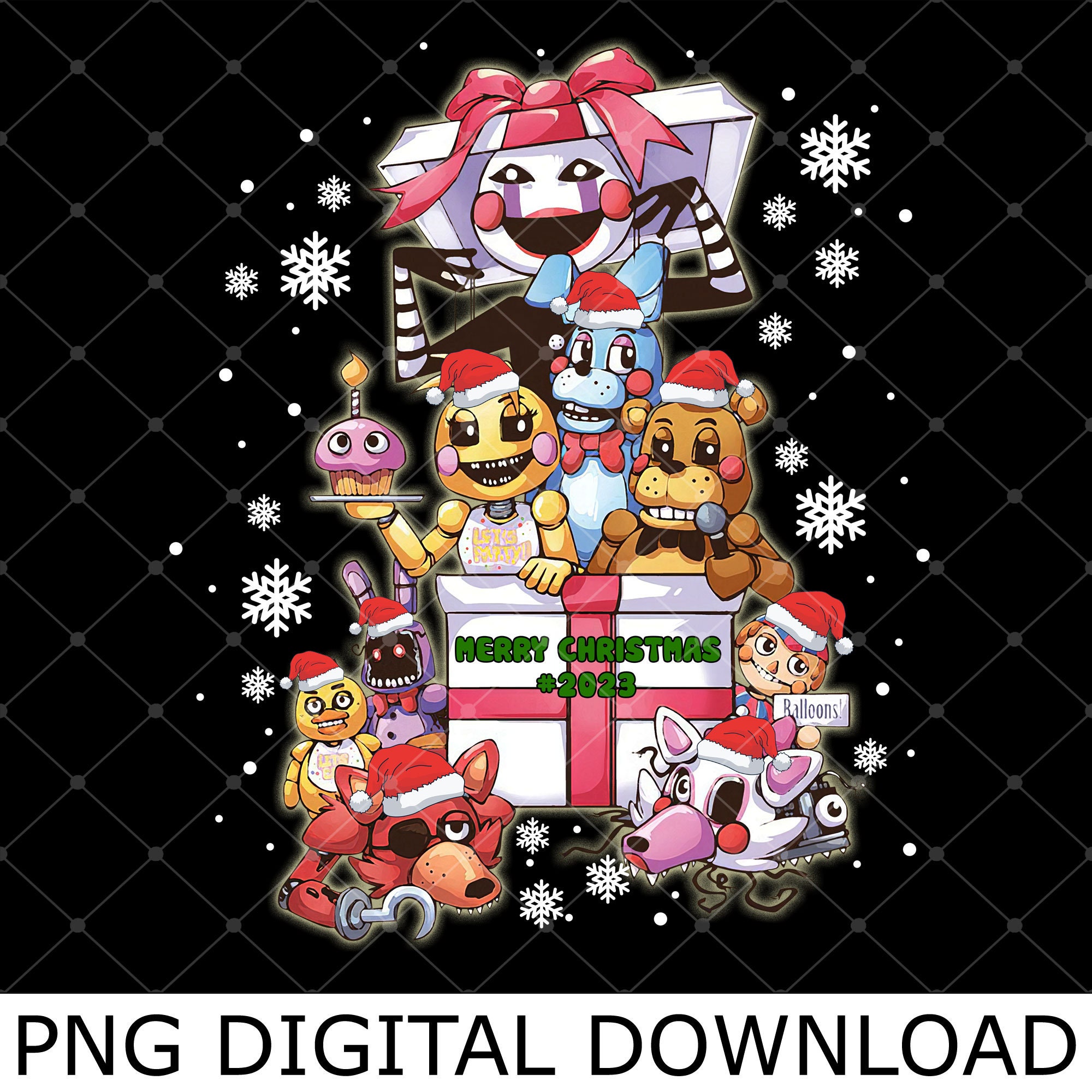 Five Nights at Freddys Christmas Png 5 Nights at Freddy - Etsy Canada