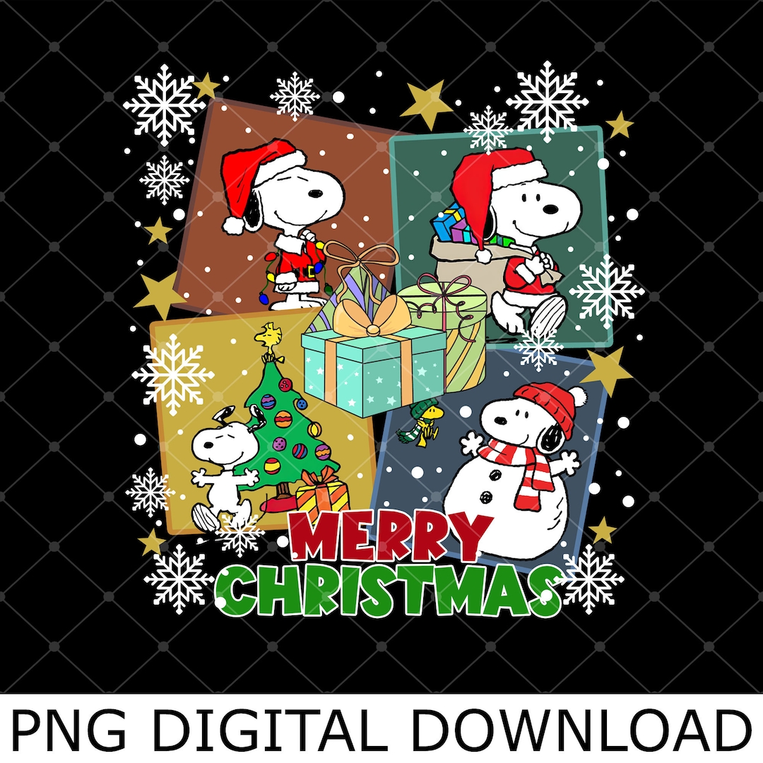 SN00PY Peanuts Merry Christmas Png, Peanuts Christmas Era Png ...