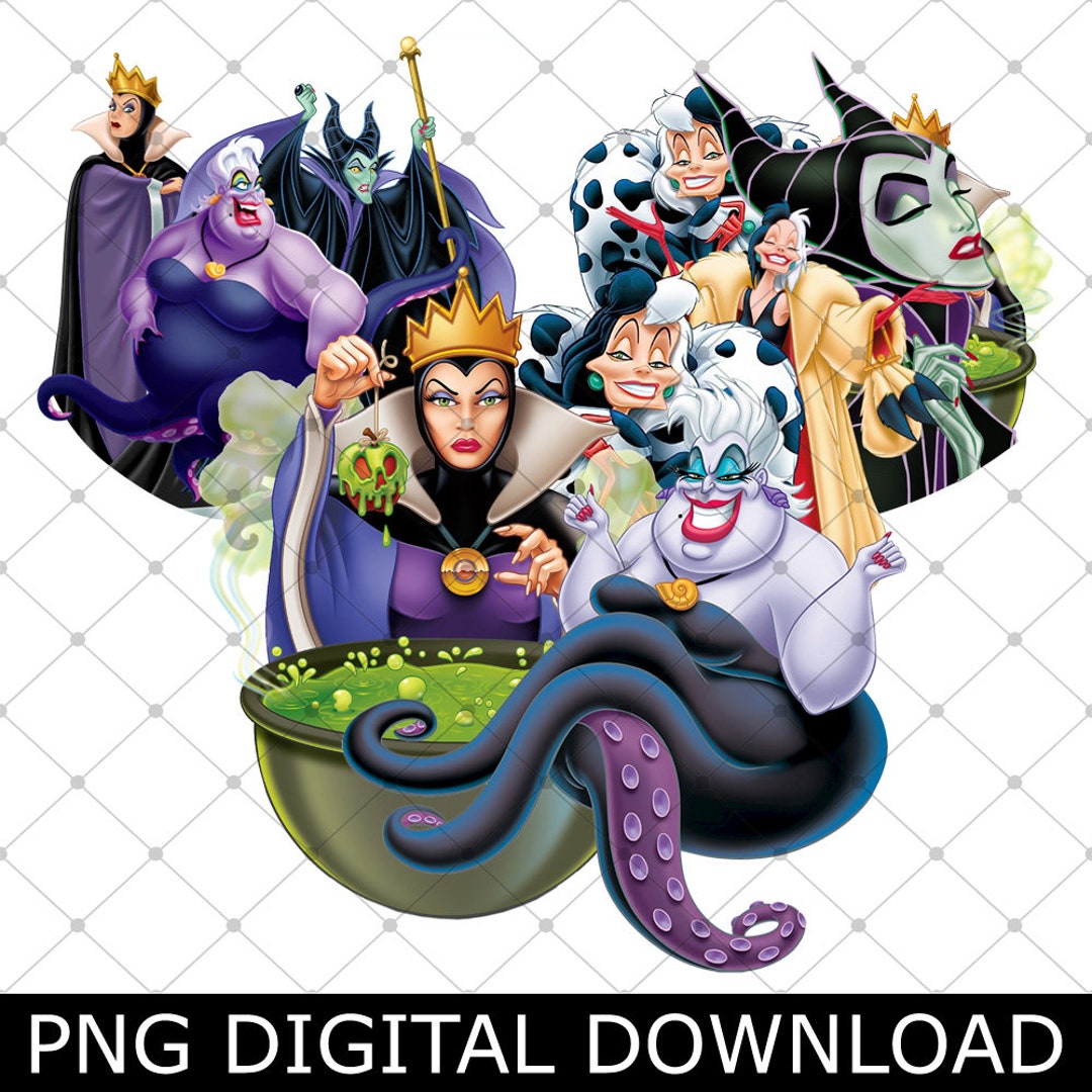 Mickey Villanis Png, Evil Queen Ursula Png, Maleficent Png, Villian ...