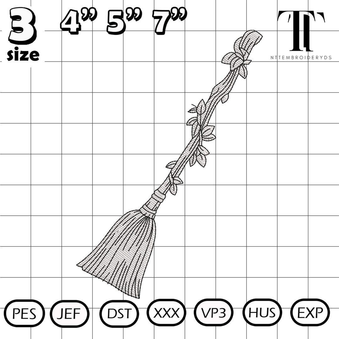 Salem Broom Design, Spooky Season Digital Download, Witchy Halloween ...