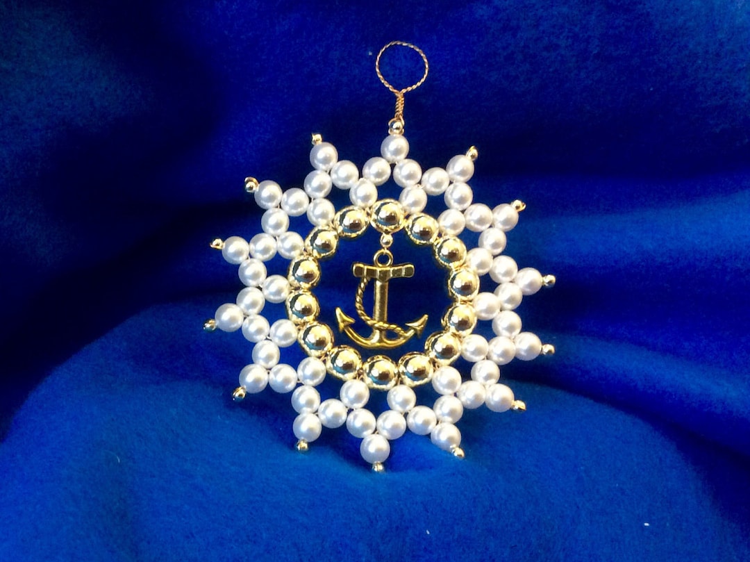 14-point Star With Anchor - Etsy