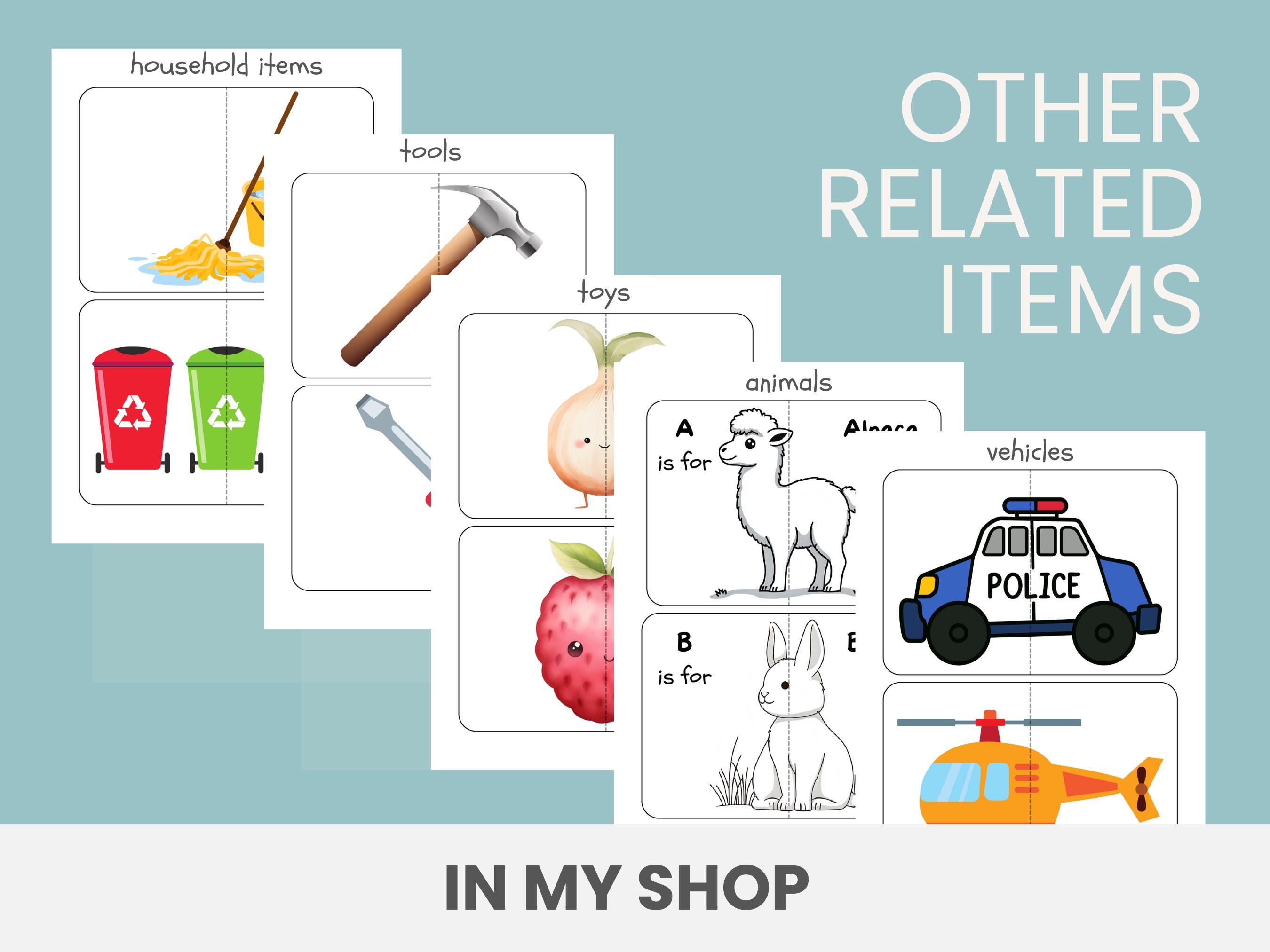 Printable Toy Matching Game for Toddlers and Preschoolers Match Cards ...