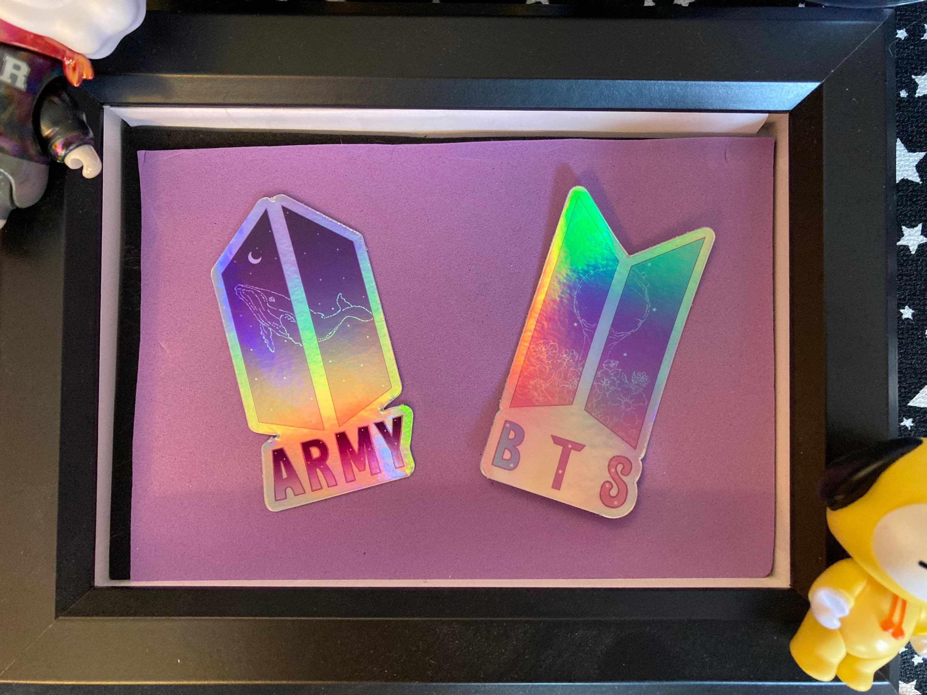 BTS Logo ARMY Logo Holographic Die-cut Stickers GIFT - Etsy Canada