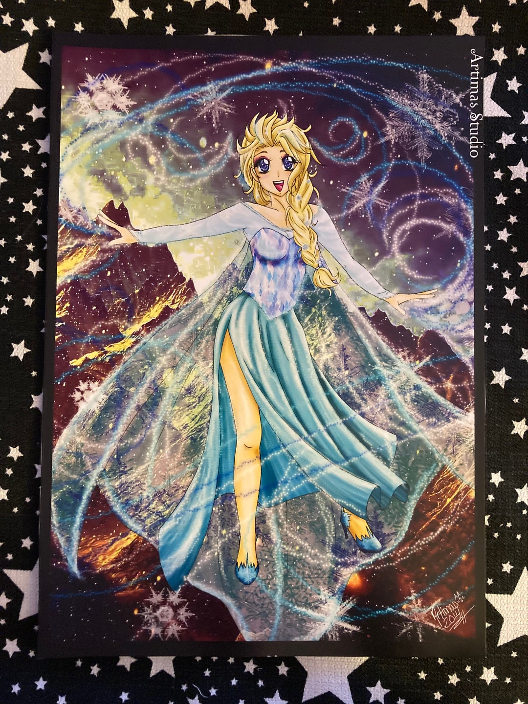 Frozen Prints and Bookmarks - Anna - Elsa - Gift - Etsy