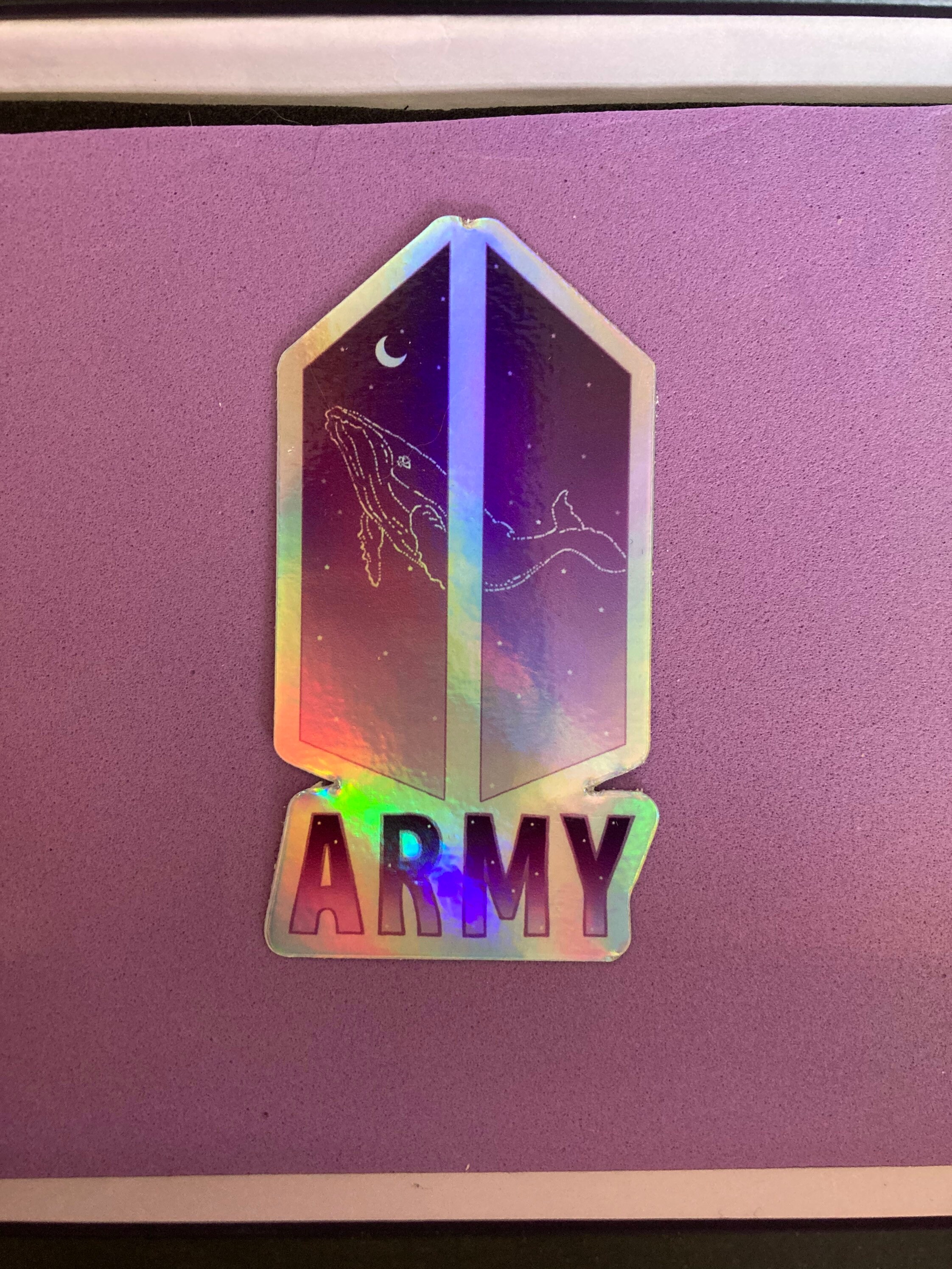 BTS Logo ARMY Logo Holographic Die-cut Stickers GIFT - Etsy Canada