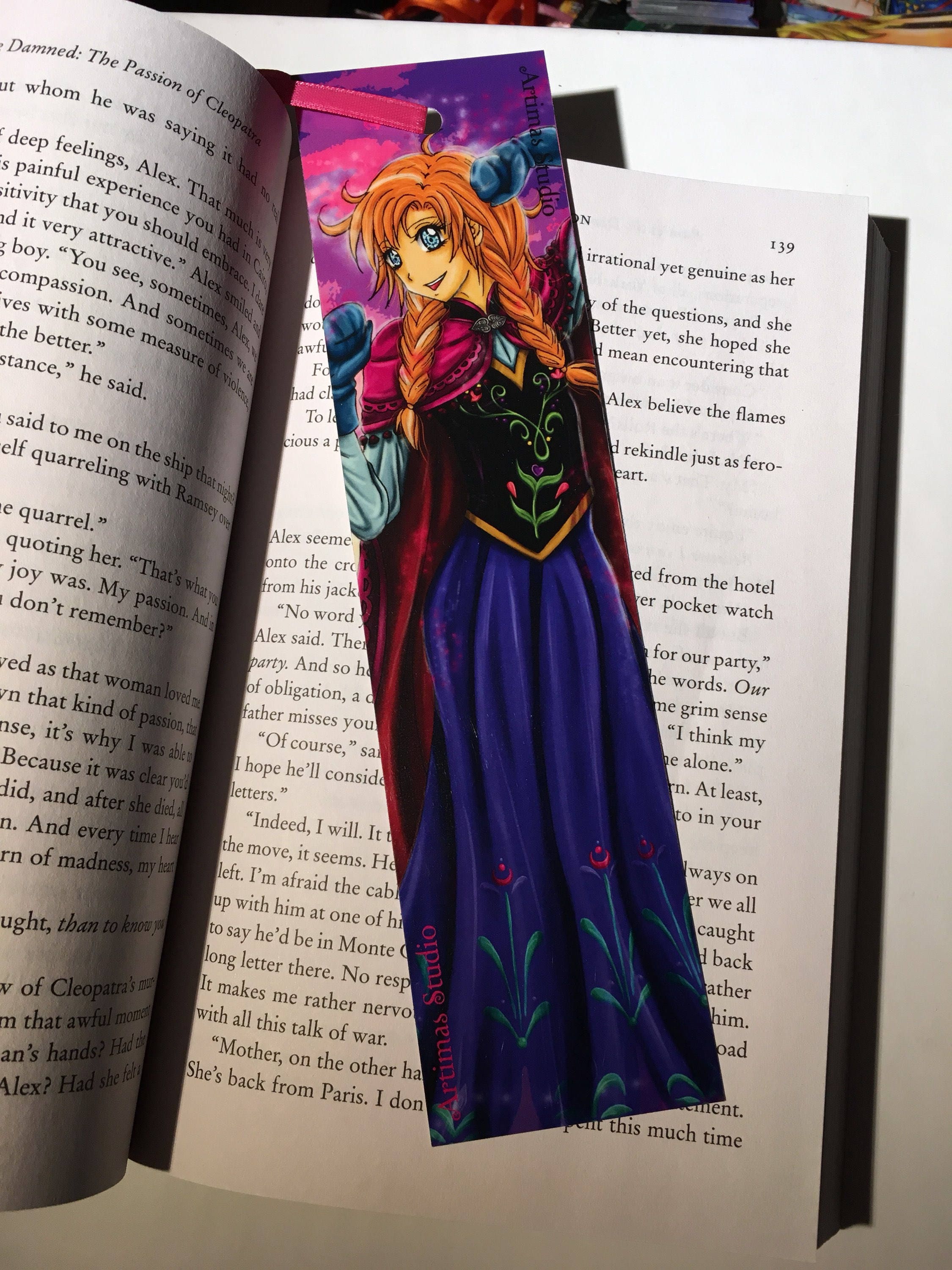 Frozen Prints and Bookmarks Anna Elsa Gift - Etsy