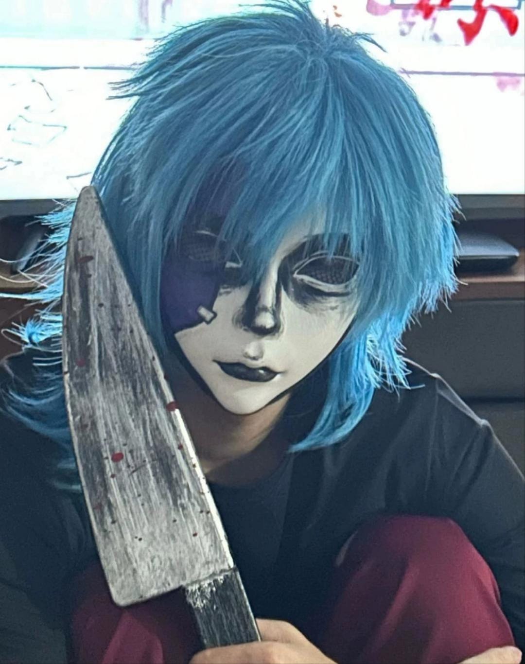 Sally Face Sal Fisher Cosplay Mask+wig, Handmade Customized Wearable ...
