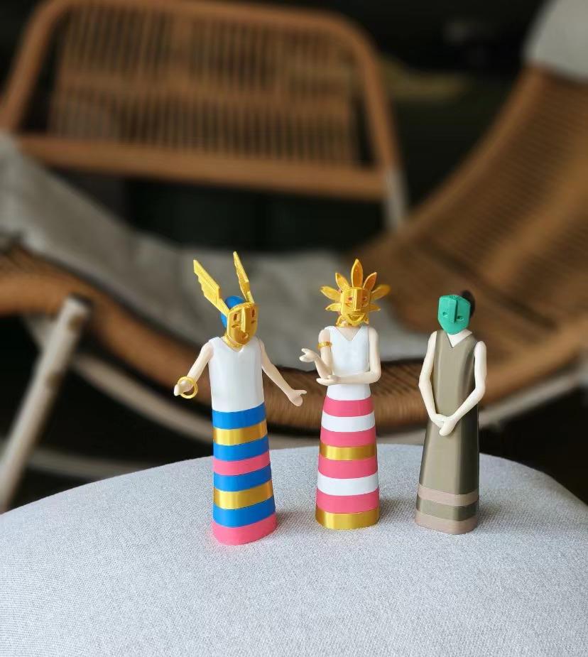 Chants of Sennaar 13 Types of Human Statue, Homemade 3D Printed Models ...