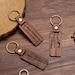 Personalized Walnut Wood Keychain, Engraved Keychain, Custom Wood Key ...