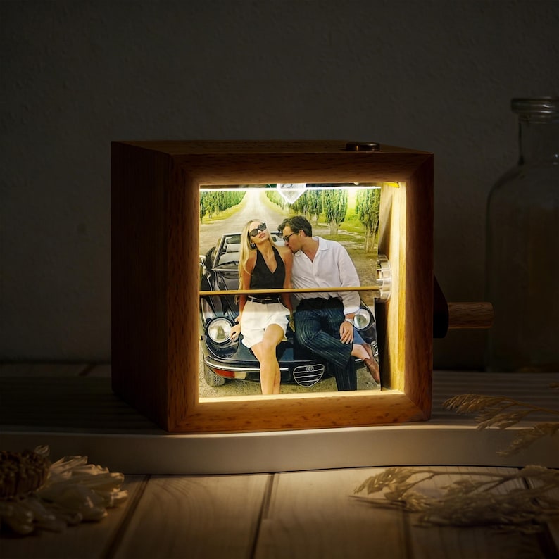 Personalized Photo Flipbook Animation Box, Custom Wood Photo Box With ...