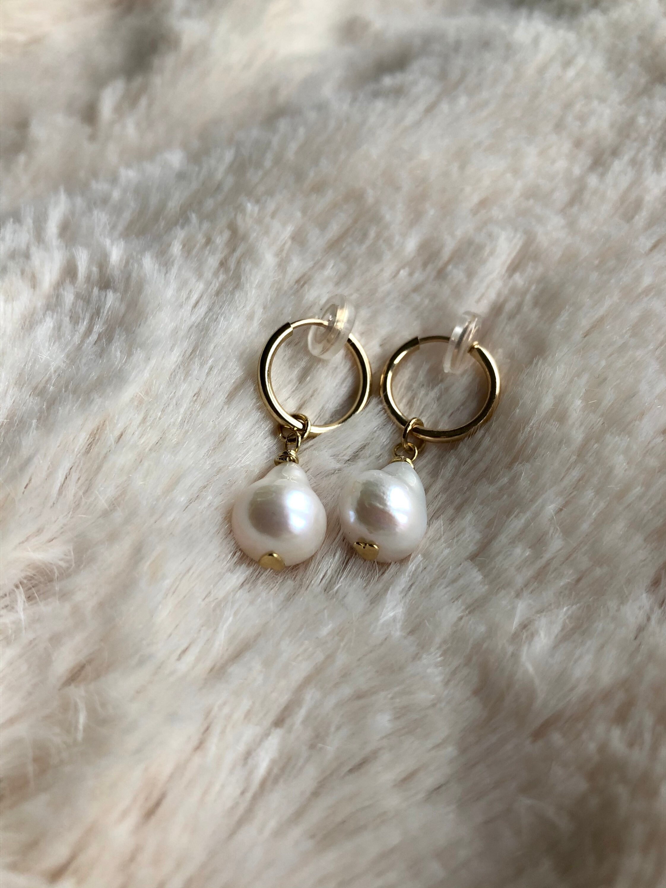 Baby Teardrop Baroque Pearl Clip-on Earrings - Etsy