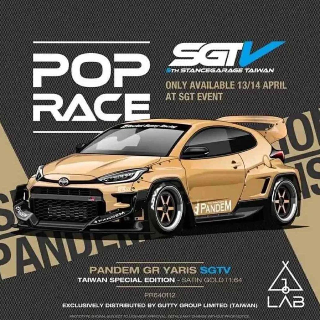 Pop Race Pandem GR YARIS SGTV Taiwan Special Edition - Satin Gold - Etsy