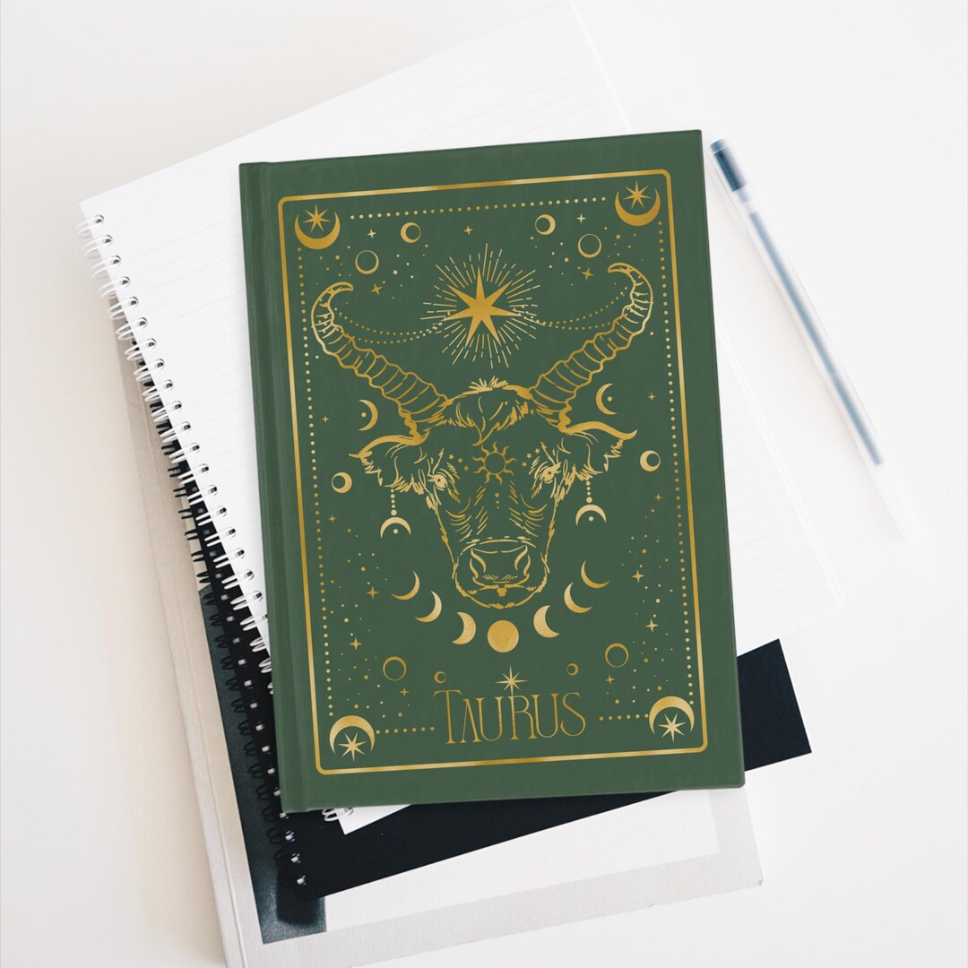 Taurus Journal - Ruled Line, Zodiac Notebook, Astrology Diary ...