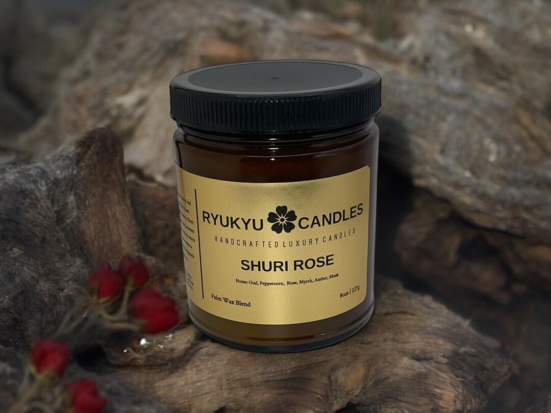 Shuri Rose — Hand-poured Japanese-inspired Candle | 60-hour Clean Burn ...