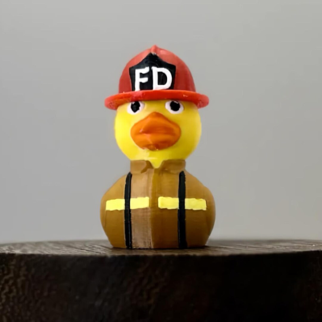 Fireman Duck– 3D Printed Rubber Duck, Plastic Duck for Jeep ...