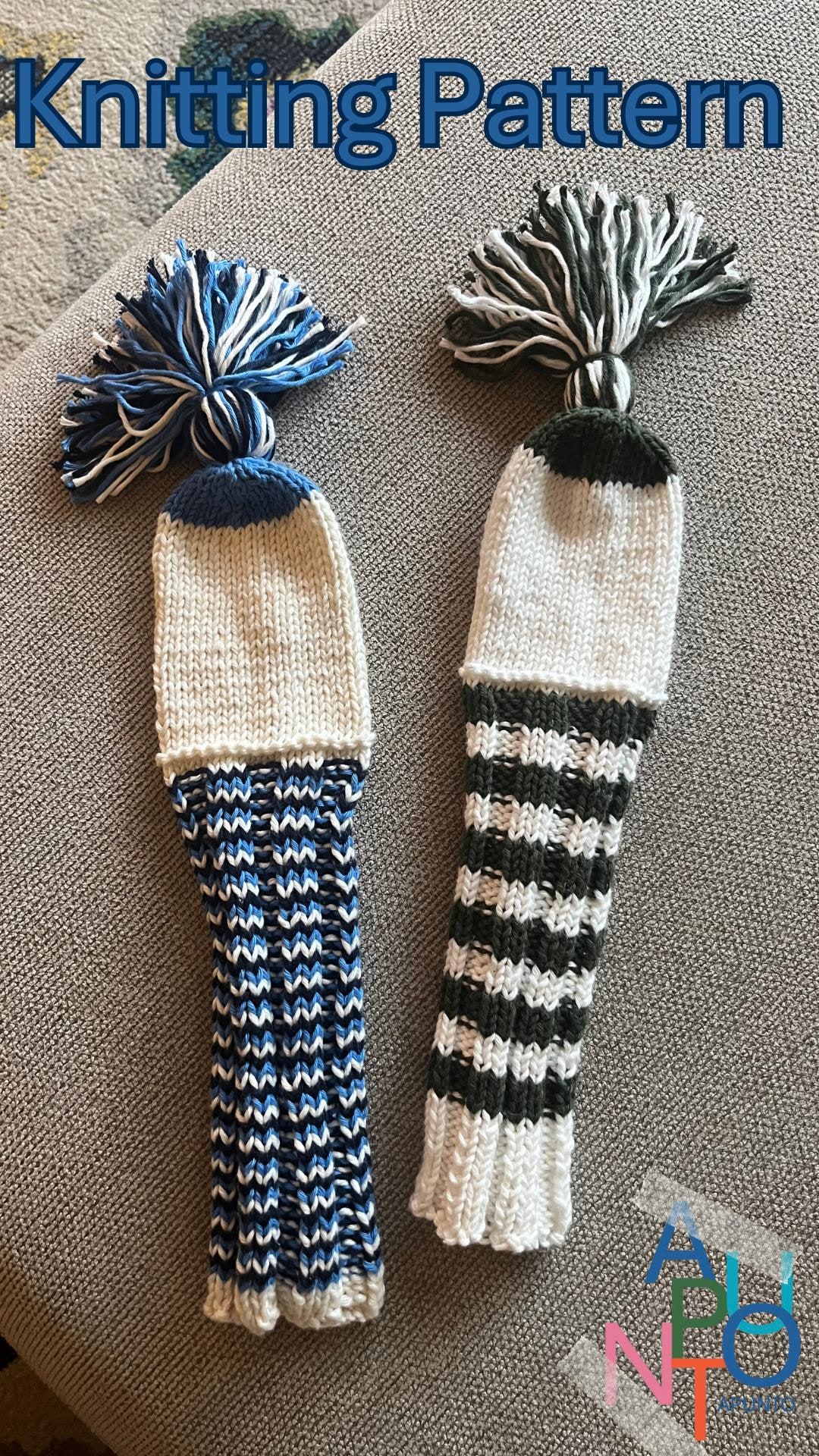 Knitting Pattern: Golf Club Headcovers for Driver, Fairway, and Hybrid ...