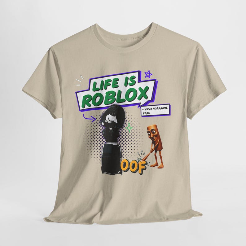 Personalized Roblox T-shirt | Custom Avatar, Username, Gamer Tee - Etsy