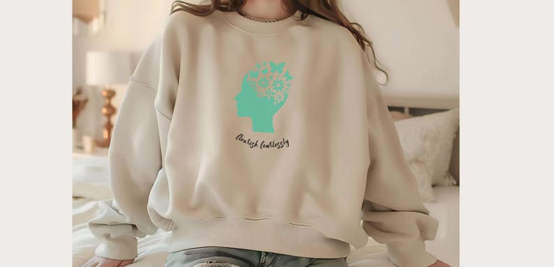 Custom Inspirational Silhouette Sweatshirt Cozy and Fun Gift for Her ...