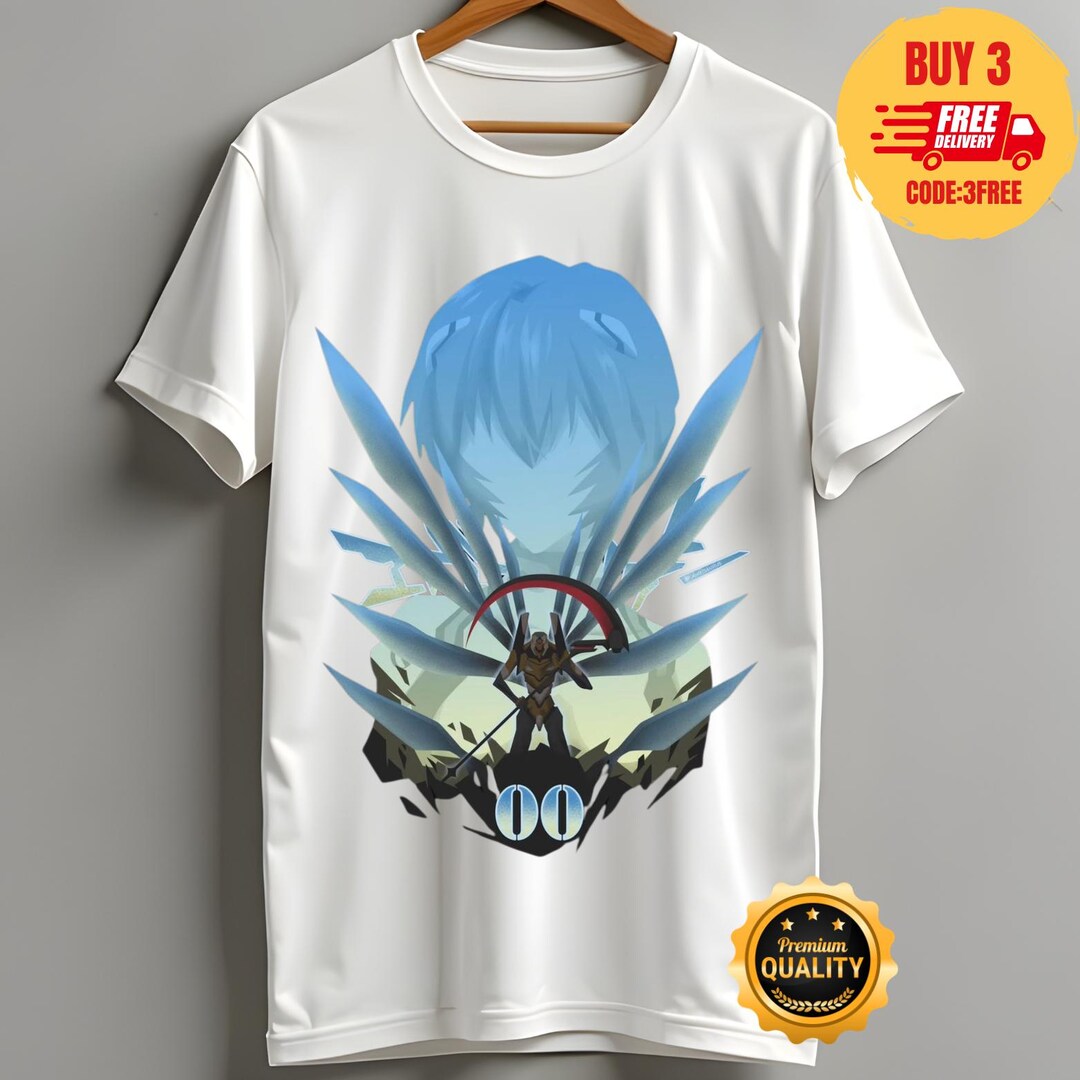 Rei Ayanami Shirt, End of Evangelion Neon Genesis, Anime Shirt, Gift ...