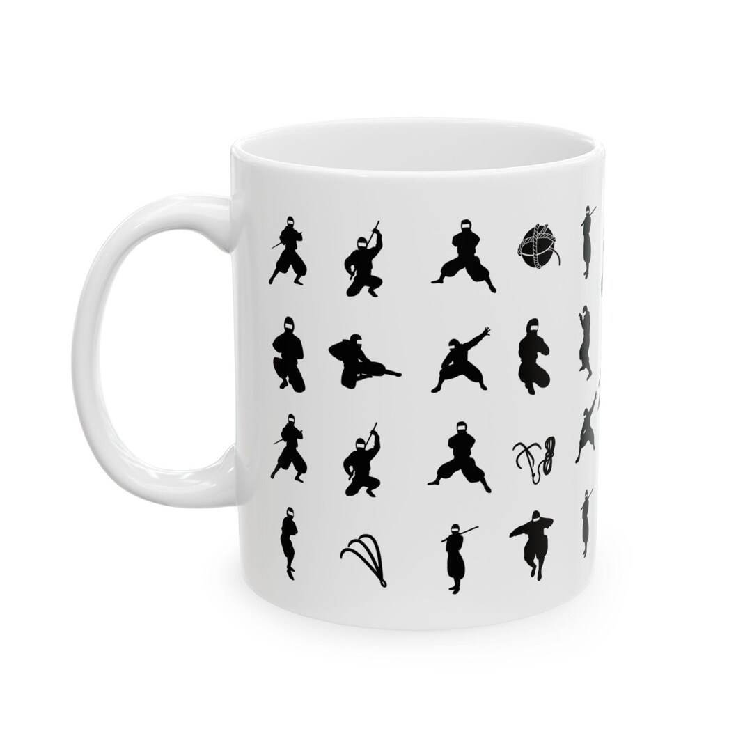 Shadow Ninja Mug - Unique Japanese Ceramic Cup,free Shipping, Gift for ...